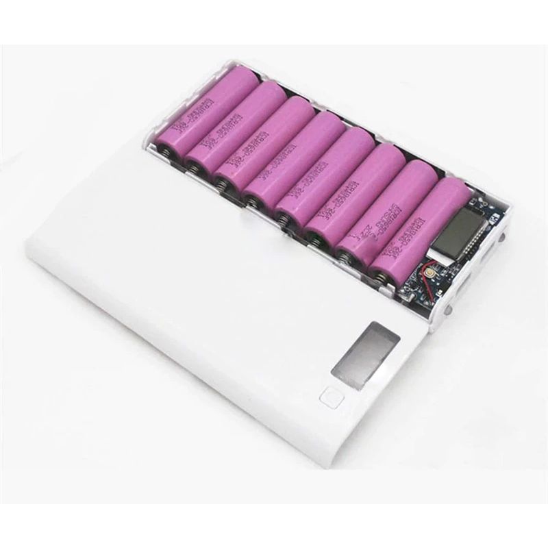 Powerbank ház 8 db 18650-es Li-ion akkumulátorhoz – Do IT Smart Webshop