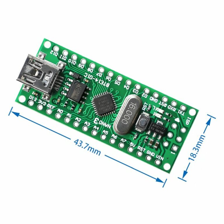 Arduino nano V3 fejlesztőpanel, ATmega 168P, CH340N – Do IT Smart Webshop